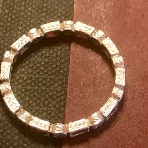 Jewelry | 18k Original Art Deco Ruby Diamond Eternity Band | Poshmark